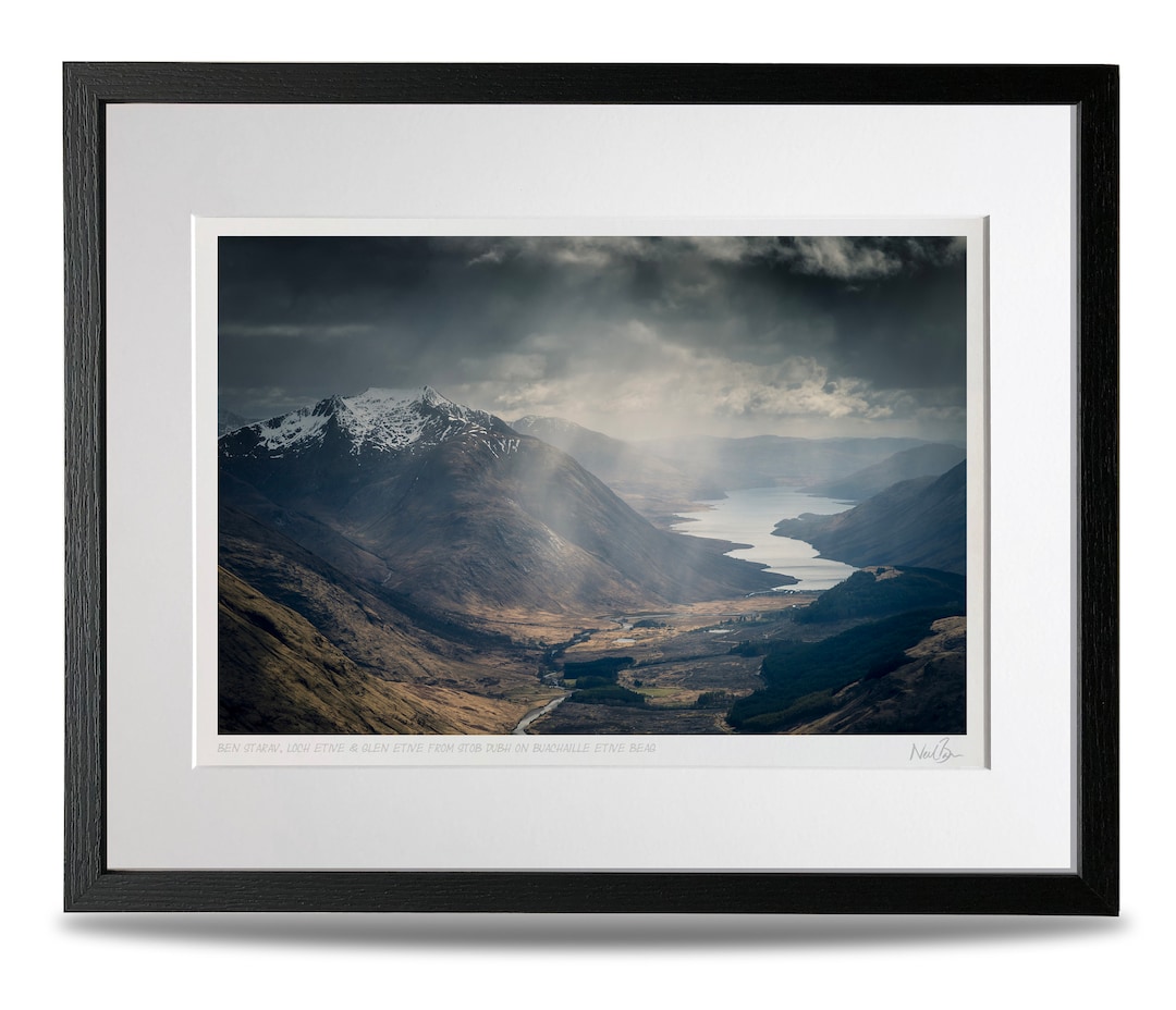 Ben Starav & Loch Etive Highlands Scotland A3 50x40cm Framed Scottish ...