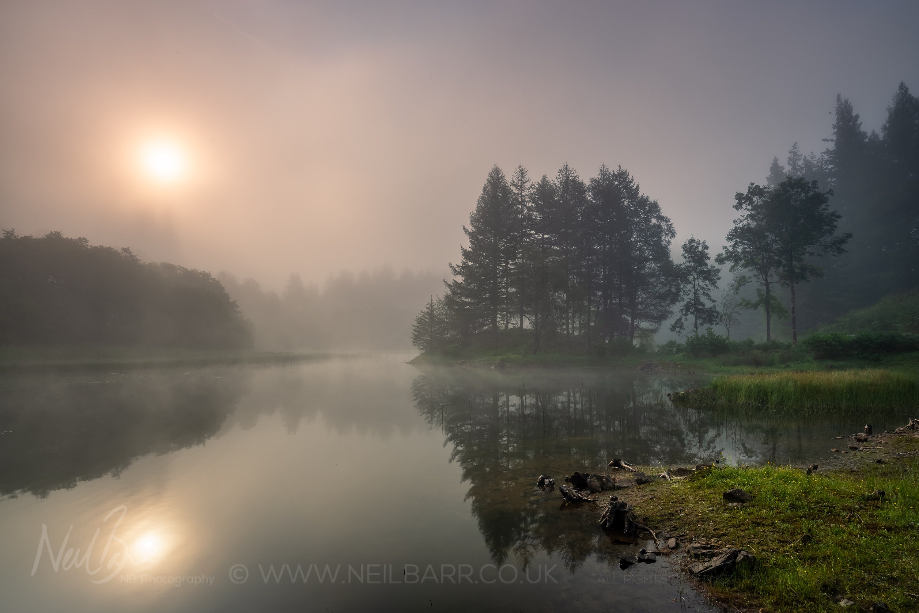 A Misty Torren Lochan Glen Coe Highlands Scotland A3 - Etsy