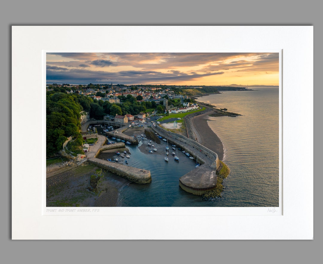 Dysart & Dysart Harbour, East Neuk of Fife, Scotland - A2 (70x50cm ...