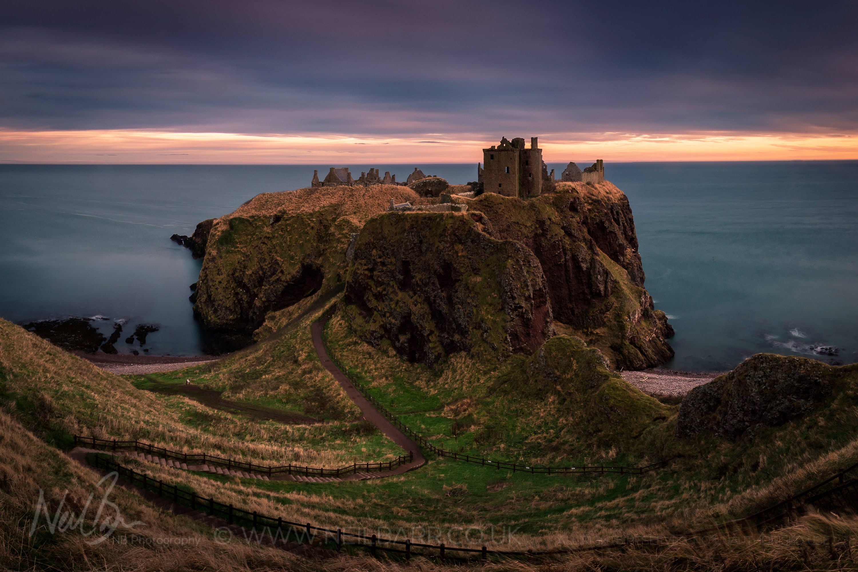 Dunnottar Castle Stonehaven Scotland A2 70x50cm Unframed Scottish Fine ...