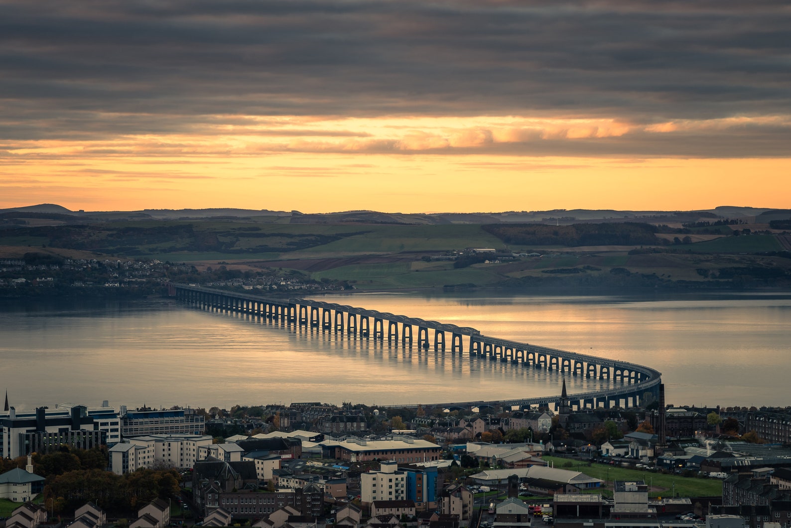 The Tay Bridge From Dundee Law Scotland A4 40x30cm Framed - Etsy UK