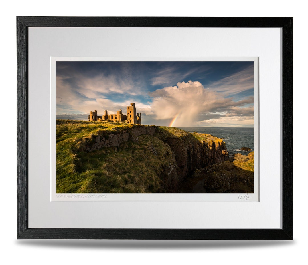 New Slains Castle Aberdeenshire Scotland - A3 (50x40cm) Framed Scottish ...
