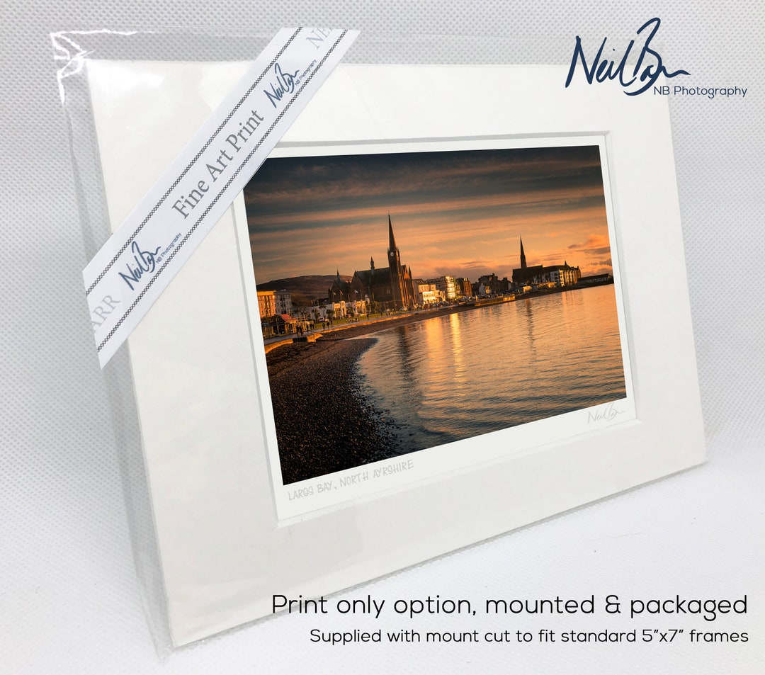 Largs Bay North Ayrshire Scotland A6 7 X 5 Unframed Scottish Fine Art ...