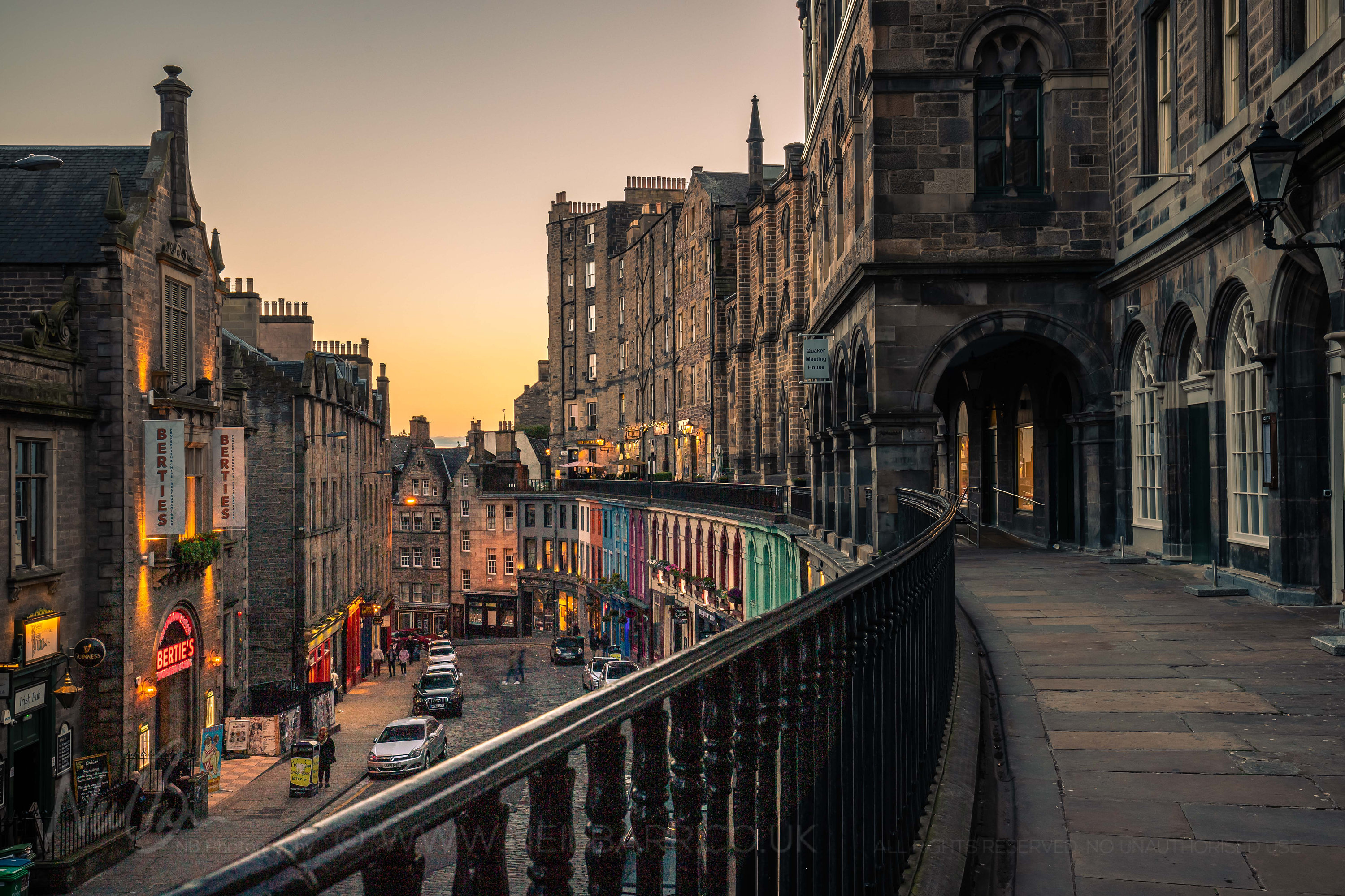 Victoria Terrace & West Bow Edinburgh Scotland A6 7 X 5 Unframed ...