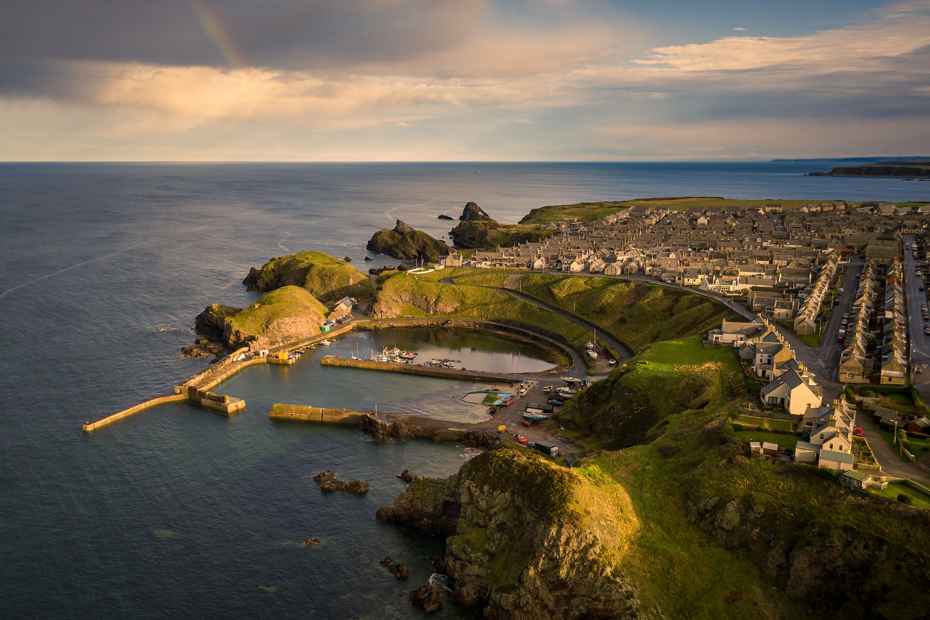 Portknockie Harbour & Bow Fiddle Rock Moray Scotland A4 - Etsy