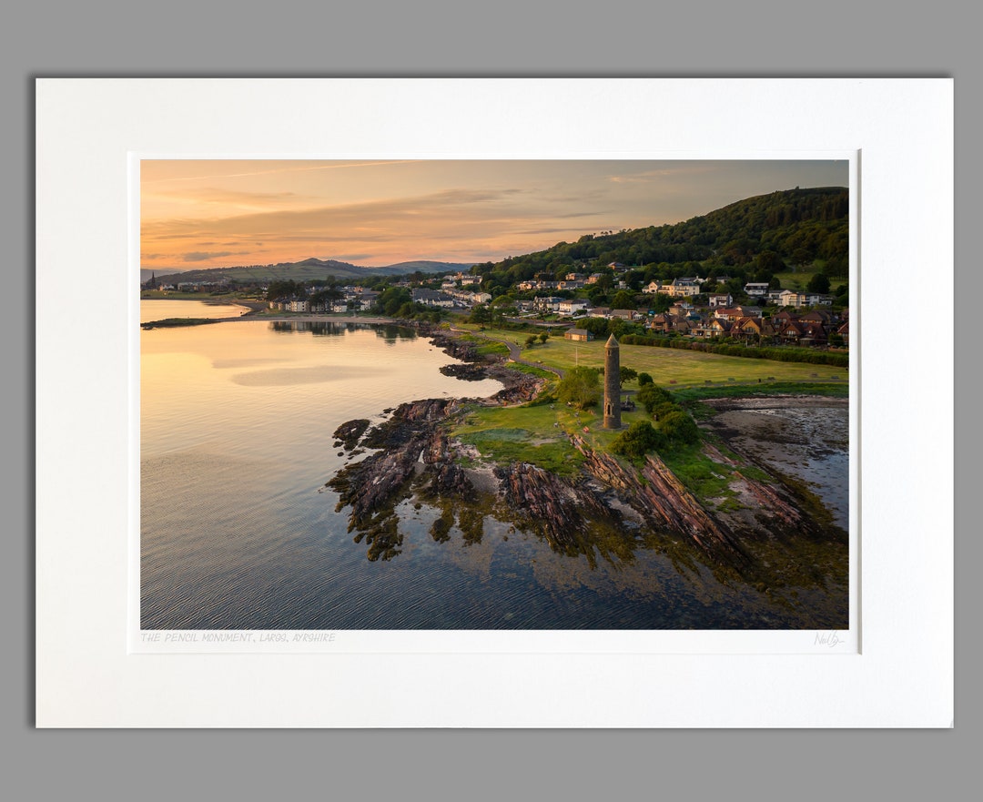 The Pencil Monument, Largs, North Ayrshire, Scotland - A2 (70x50cm ...