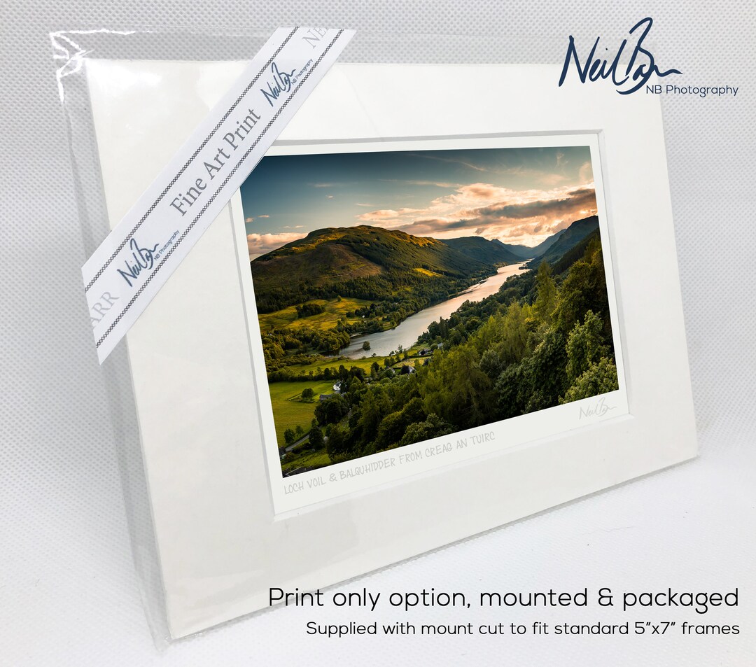 Loch Voil, Loch Doine & Balquhidder From Creag an Tuirc Scotland - A6 ...