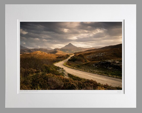 Ben Stack Sutherland Scotland A3 50x40cm Unframed - Etsy