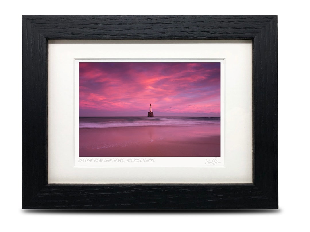Rattray Head Lighthouse Aberdeenshire Scotland - A6 (7" X 5") Framed ...