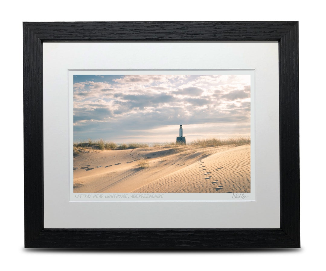 Rattray Head Lighthouse, Aberdeenshire, Scotland - A5 (10" X 8") Framed ...