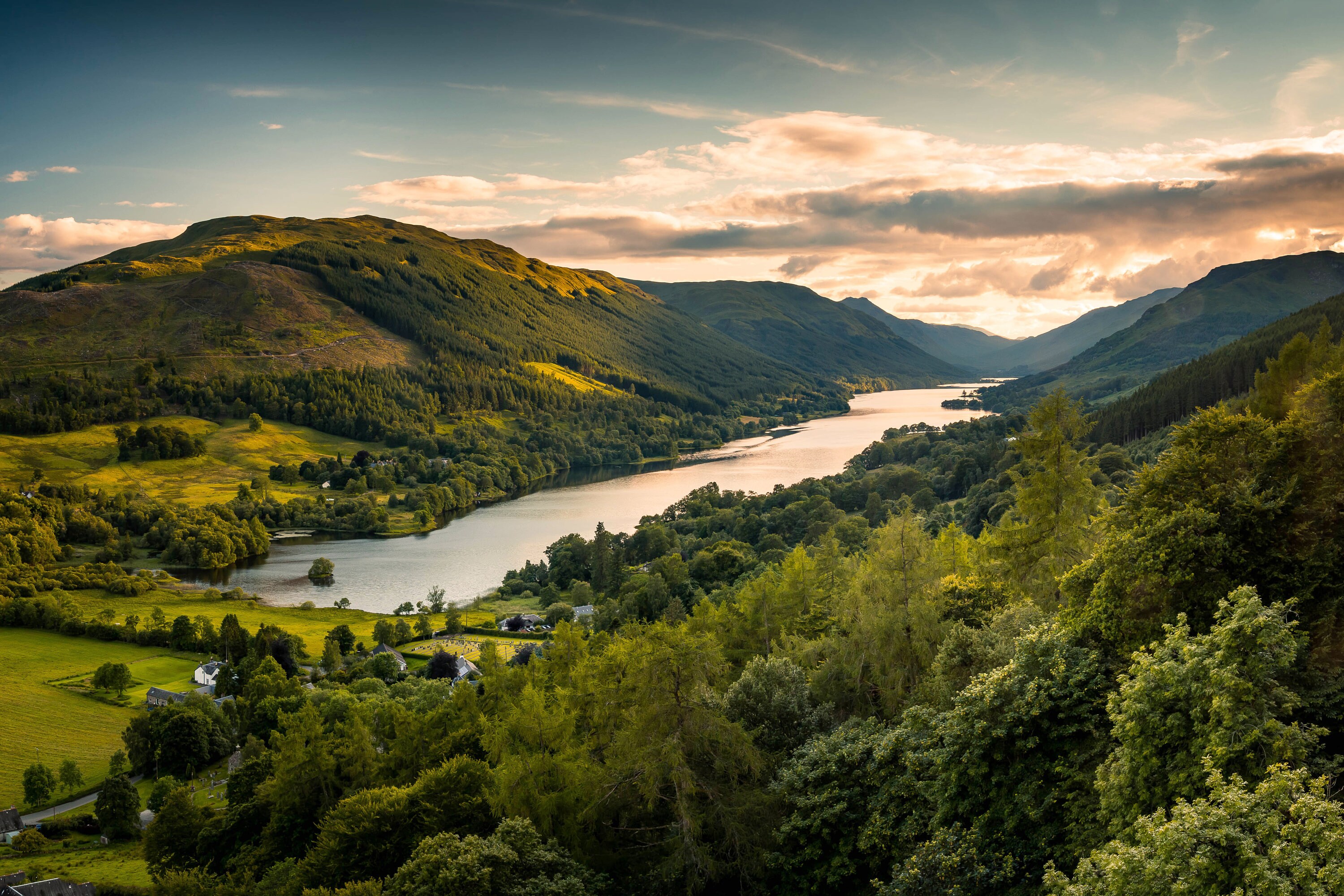 Loch Voil, Loch Doine & Balquhidder From Creag an Tuirc Scotland - A3 ...