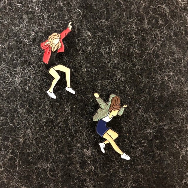Girls enamel Pin Set | Etsy