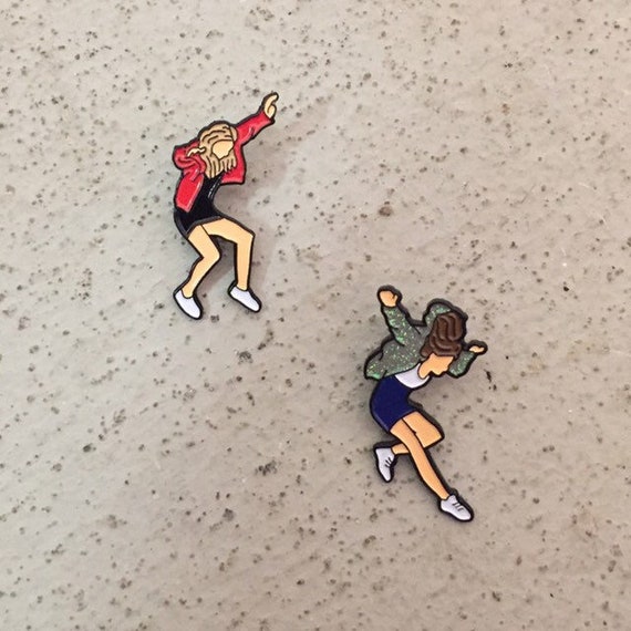 Girls enamel Pin Set | Etsy
