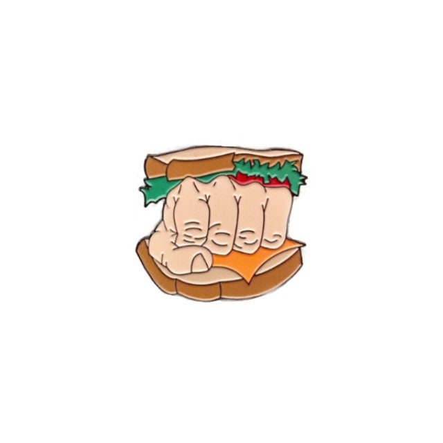 Knuckle Sandwich enamel Pins - Etsy