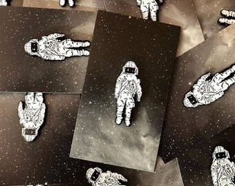 Astronaut Enamel Pin Astronaut Space Lapel Pins Space | Etsy