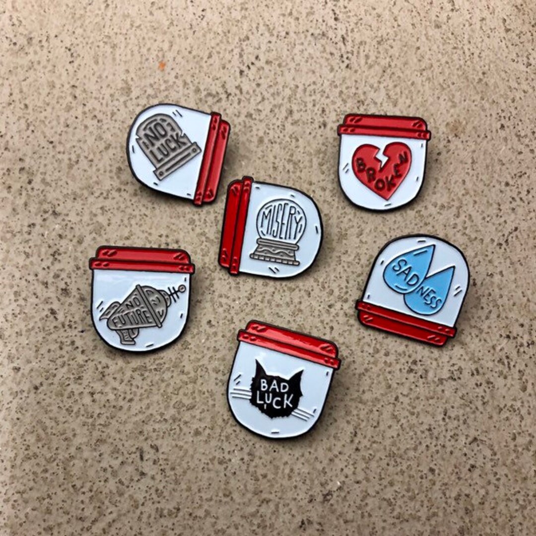 Emo Capsules [enamel Pins] - Etsy