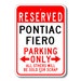 Firebird Parking Sign, Firebird Signs, Pontiac Firebird, Firebird Sign ...