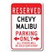 Malibu Parking Sign, Malibu Sign, Chevy Malibu, Malibu Sign, Malibu ...
