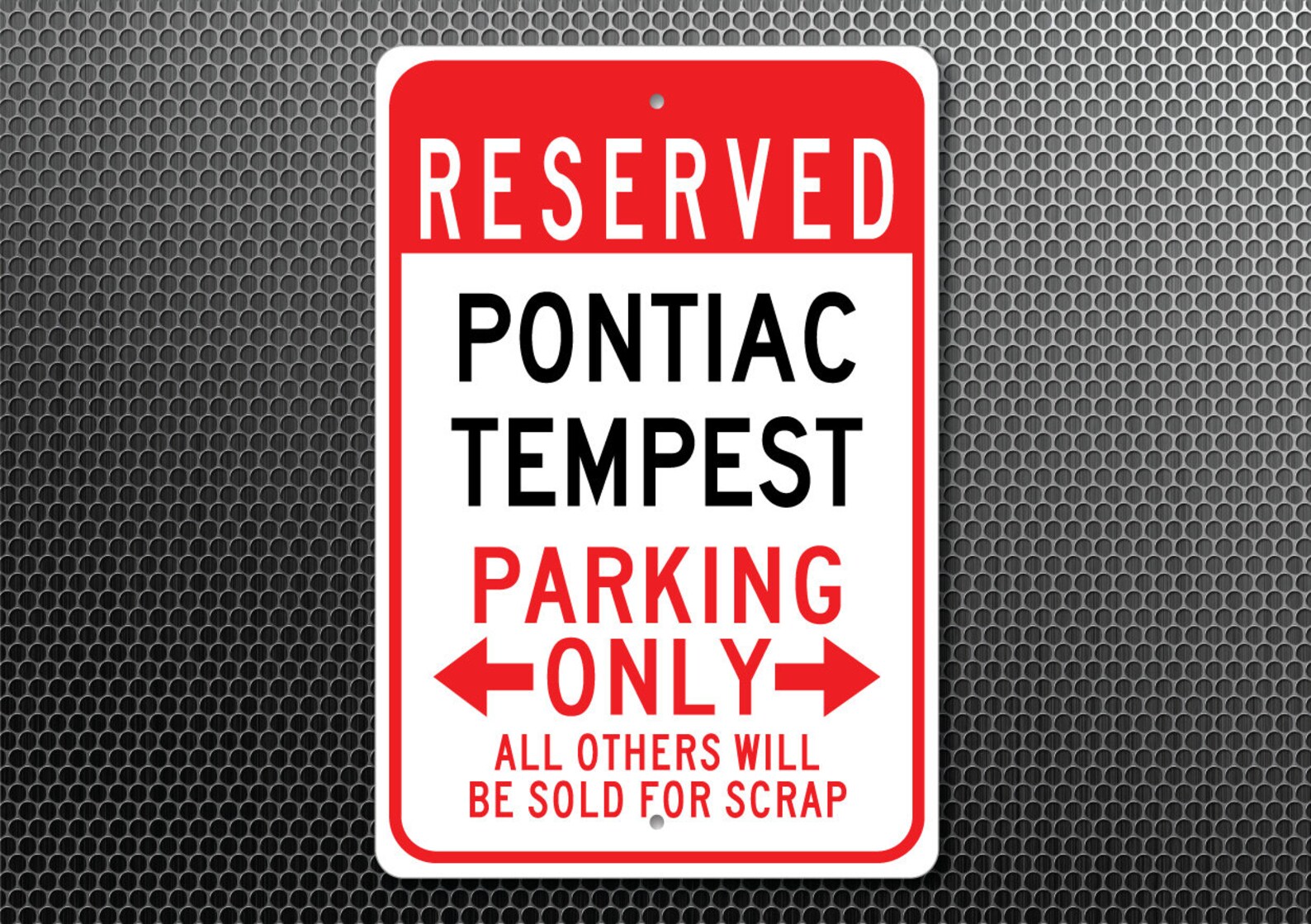 Tempest Parking Sign Tempest Signs Pontiac Tempest Tempest - Etsy