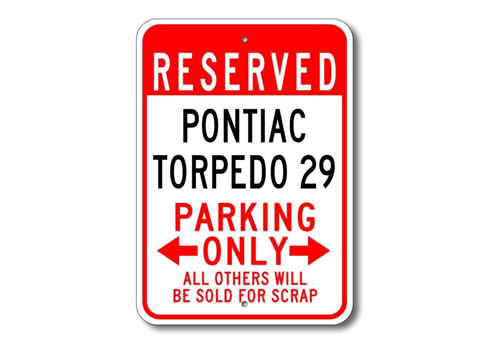 Torpedo Series 29 vintage car collector Custom Street Sign Torpedo ...