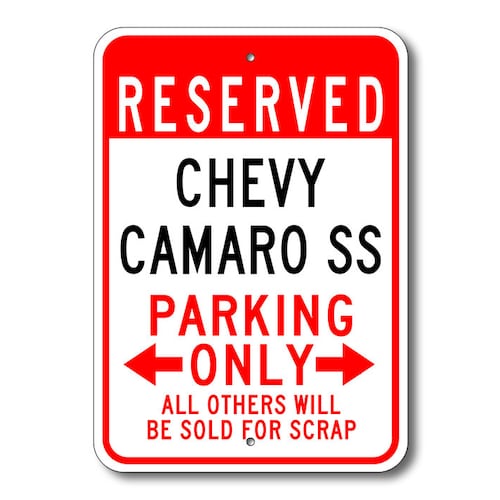 Camaro SS Parking Sign Camaro SS Signs Chevy Camaro SS | Etsy