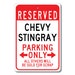 Stingray Parking Sign Stingray Sign Chevy Stingray - Etsy