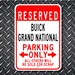 Grand National Parking Sign, Grand National Signs, Grand National ...