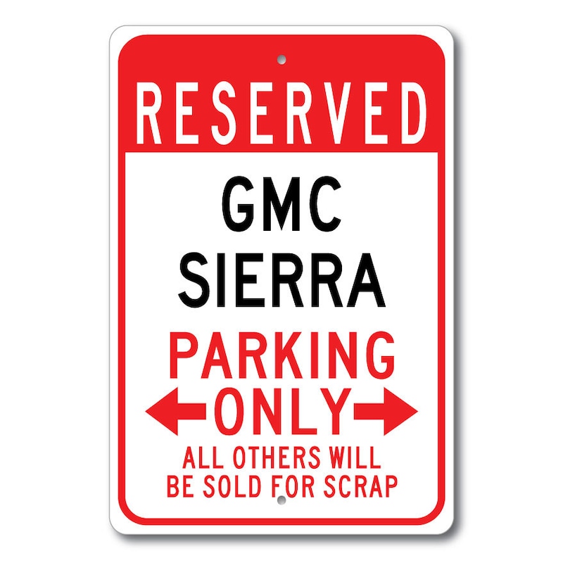 Gmc Sierra Garage Signs - Etsy