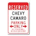 Camaro Z28 Parking Sign, Camaro Z28 Signs, Chevy Camaro Z28, Camaro ...