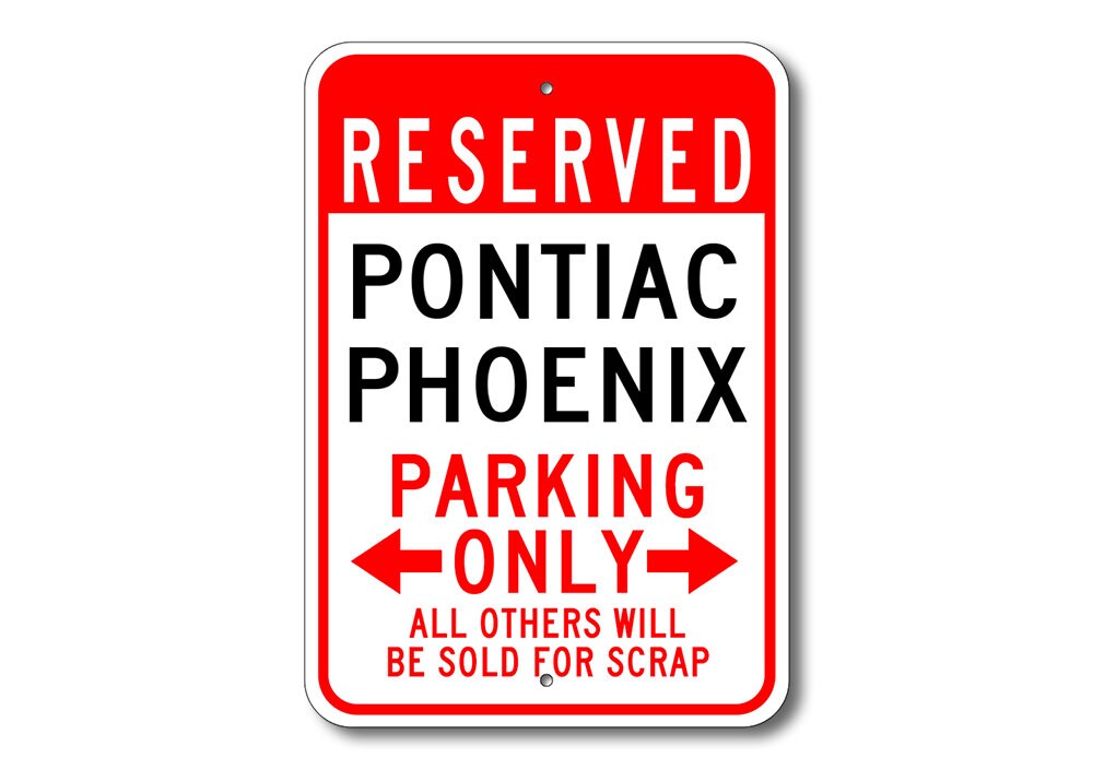 Phoenix Parking Sign Phoenix Signs Pontiac Phoenix Phoenix - Etsy Singapore