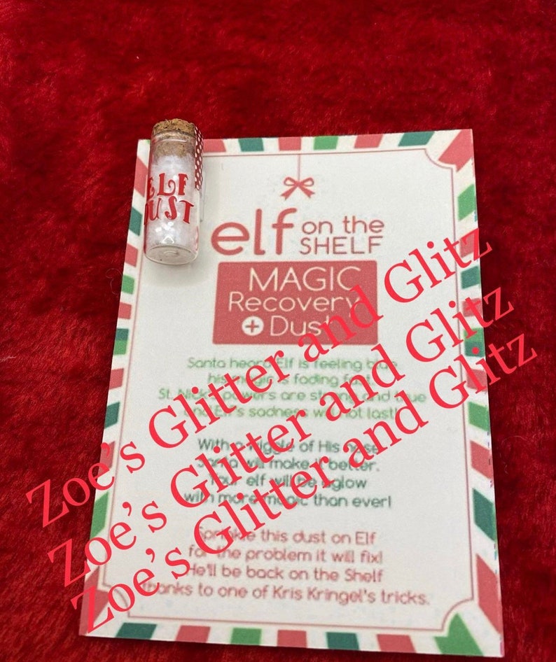 Elf Size Magic Recovery Dust! Super Silly and Fun Elf Accessories Sure ...