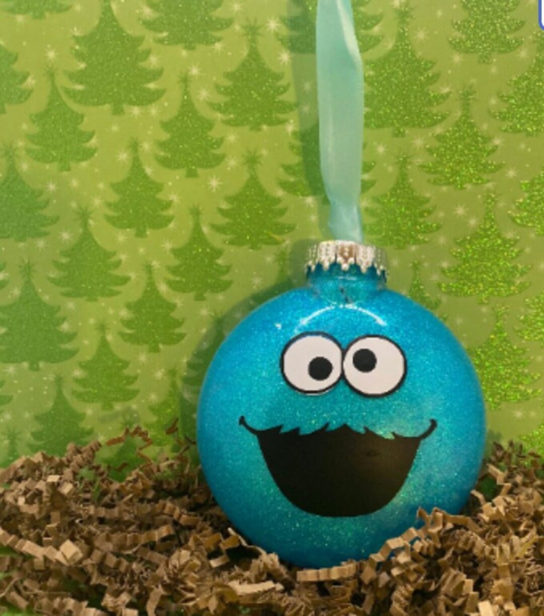 Blue Glitter Character Ornament Adorable Ornament That Will - Etsy