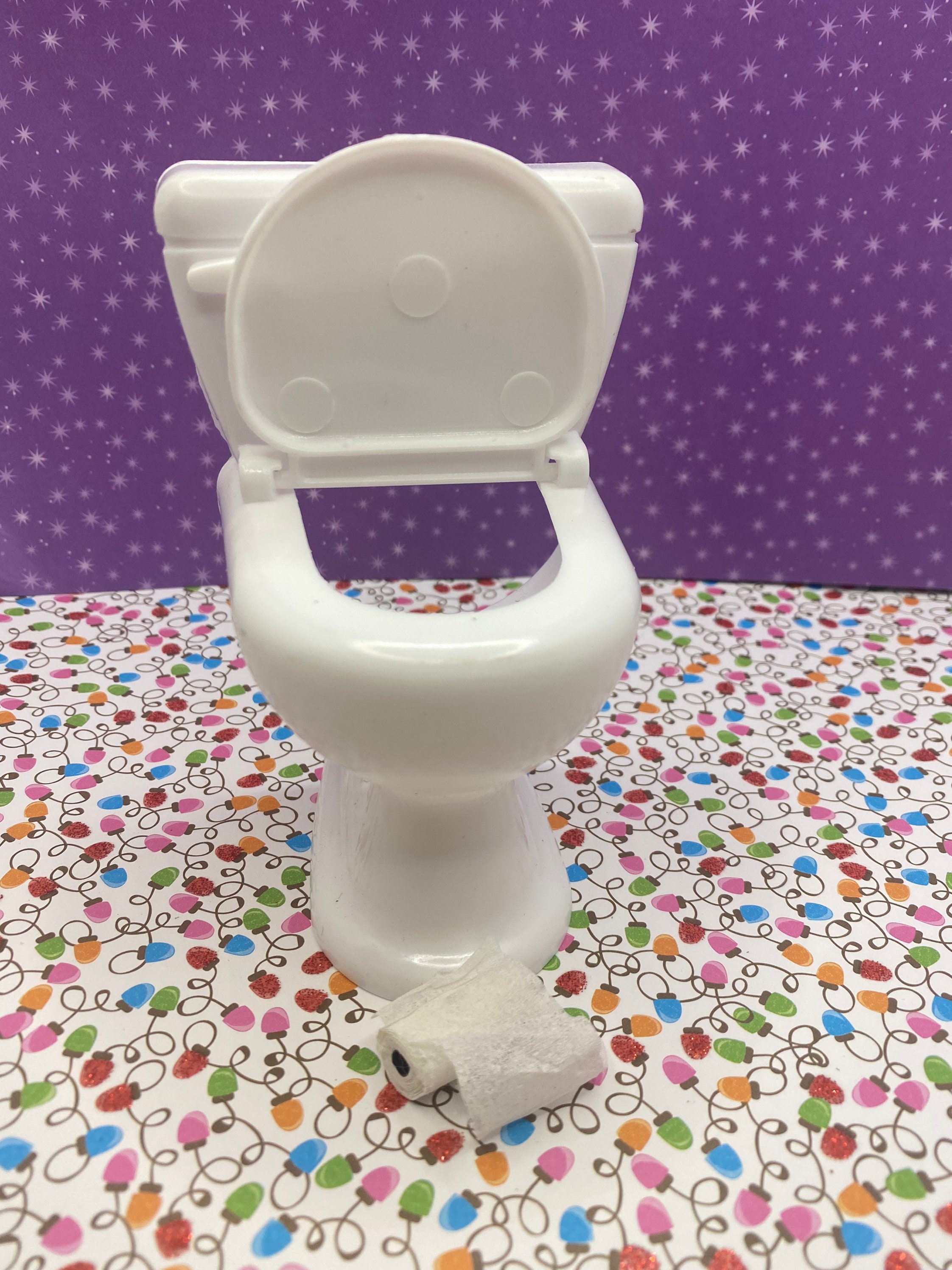 Elf Toilet and Toilet Paper Set. Super Silly and Fun Elf Accessories ...