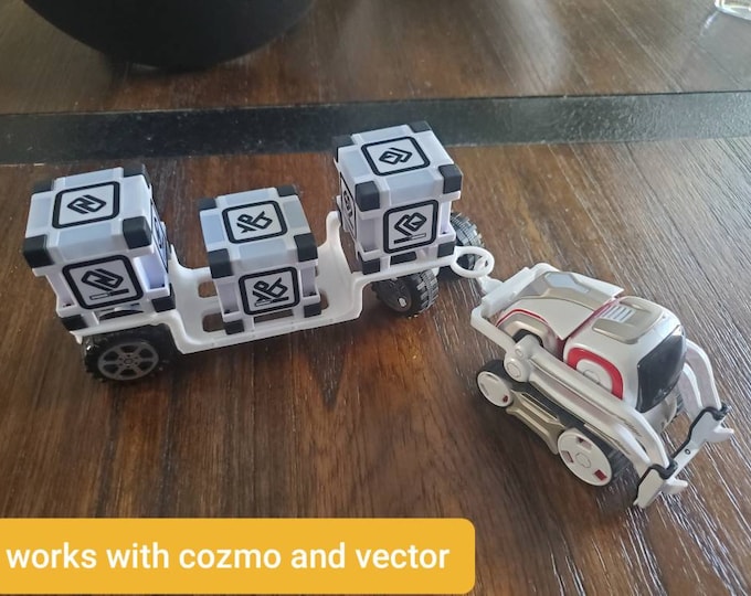 Trailer and Hook for Cozmo and Vector Touch Less Hooking and Unhooking ...