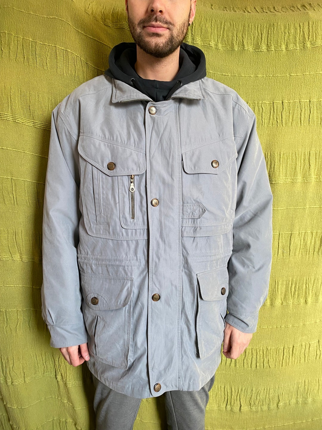 Vintage (winter) Coat - Gray - Men - Gray - Extra Large / XL - Etsy
