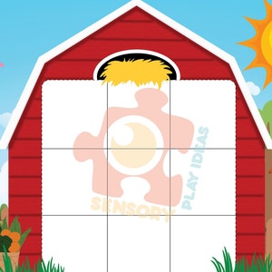 Farm Animal Activity Matching Game - Etsy