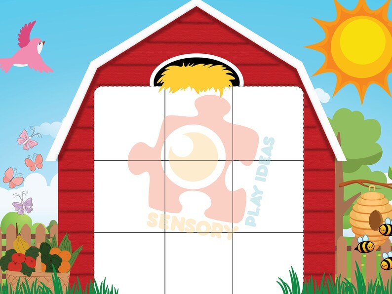 Farm Animal Activity Matching Game - Etsy