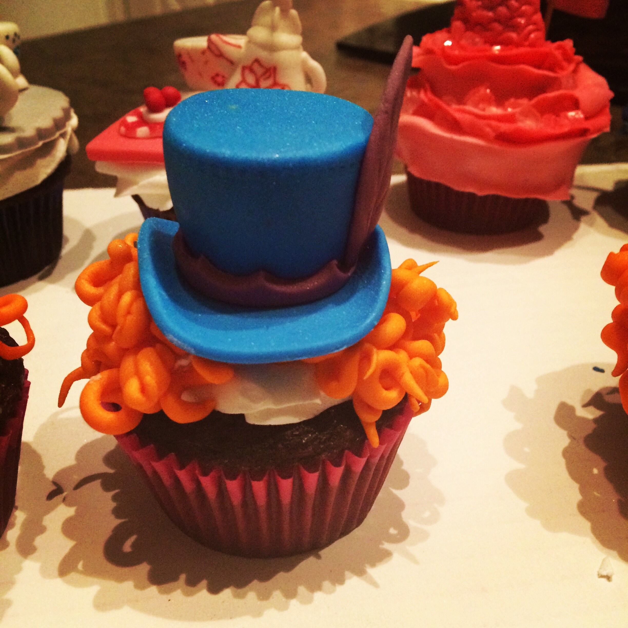 Mad Hatter Themed Cupcake Toppers - Etsy