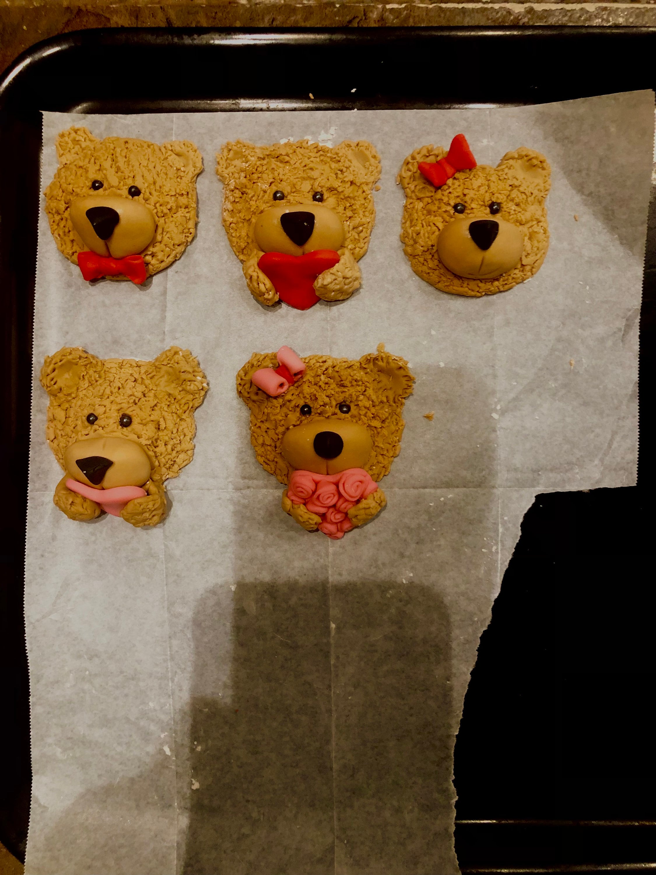 Fondant Bear Cupcake Toppers - Etsy
