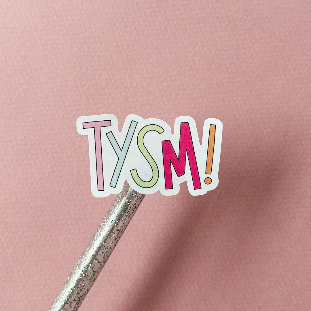 TYSM Sticker Sheet, Thank You Packaging Stickers, Colorful Die-cut Stickers, Cute Small Business ...