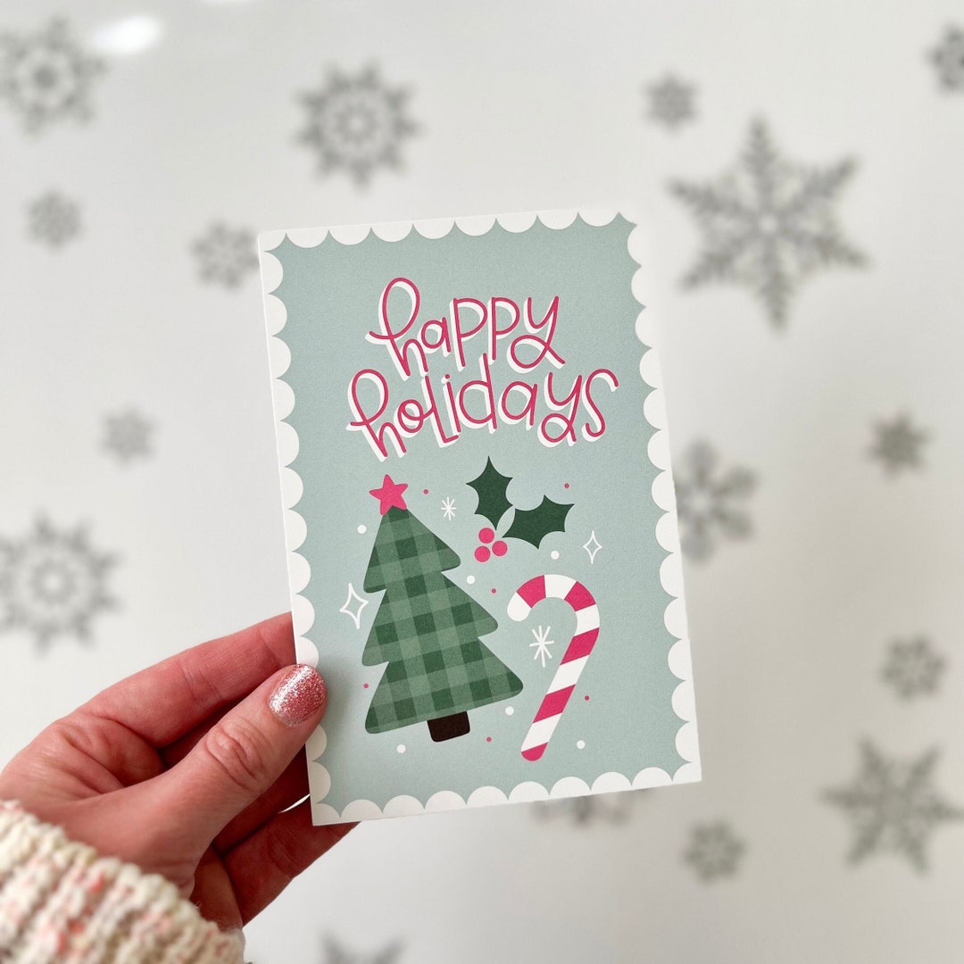 Happy Holidays Insert Cards, Christmas Notecards, Shipping Supplies ...