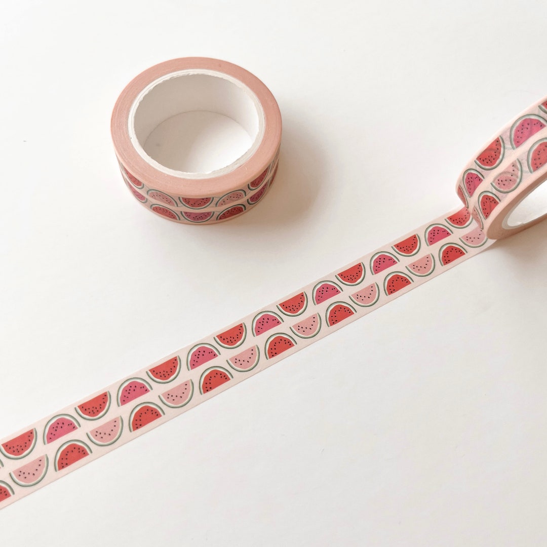 Watermelon Washi Tape, Summer Tape, Eco Friendly Paper Tape, Stationery ...