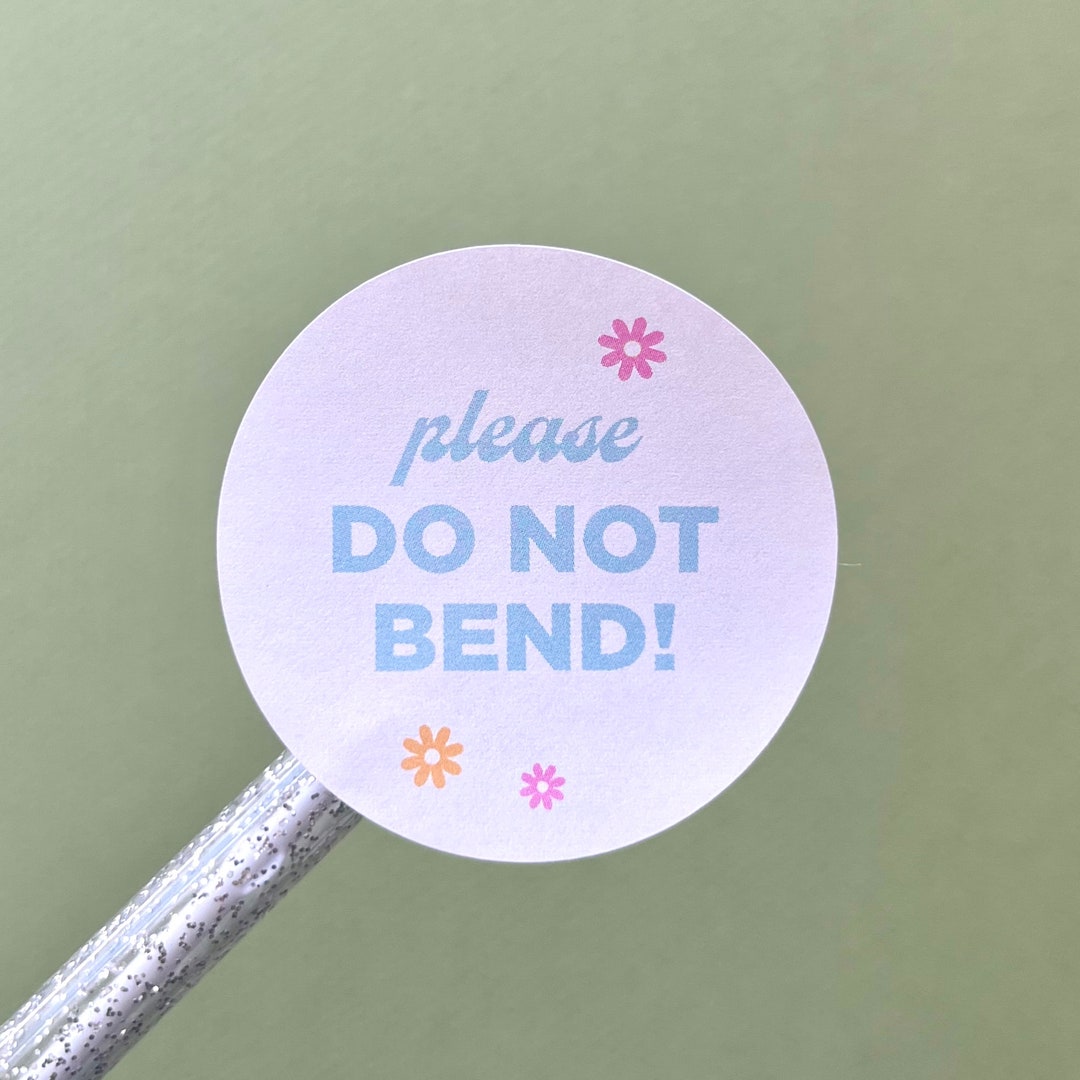Please Do Not Bend Sticker Sheet, Handle With Care Packaging Stickers ...