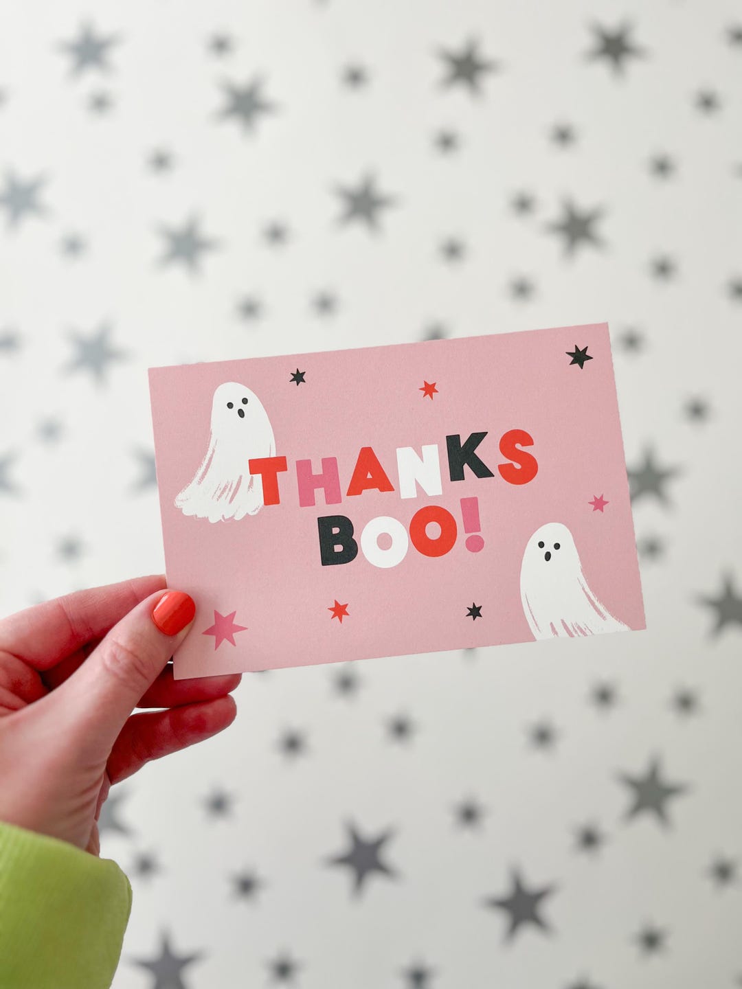 Thanks Boo Cards, Cute Halloween Notecards, Shipping Supplies, Small ...