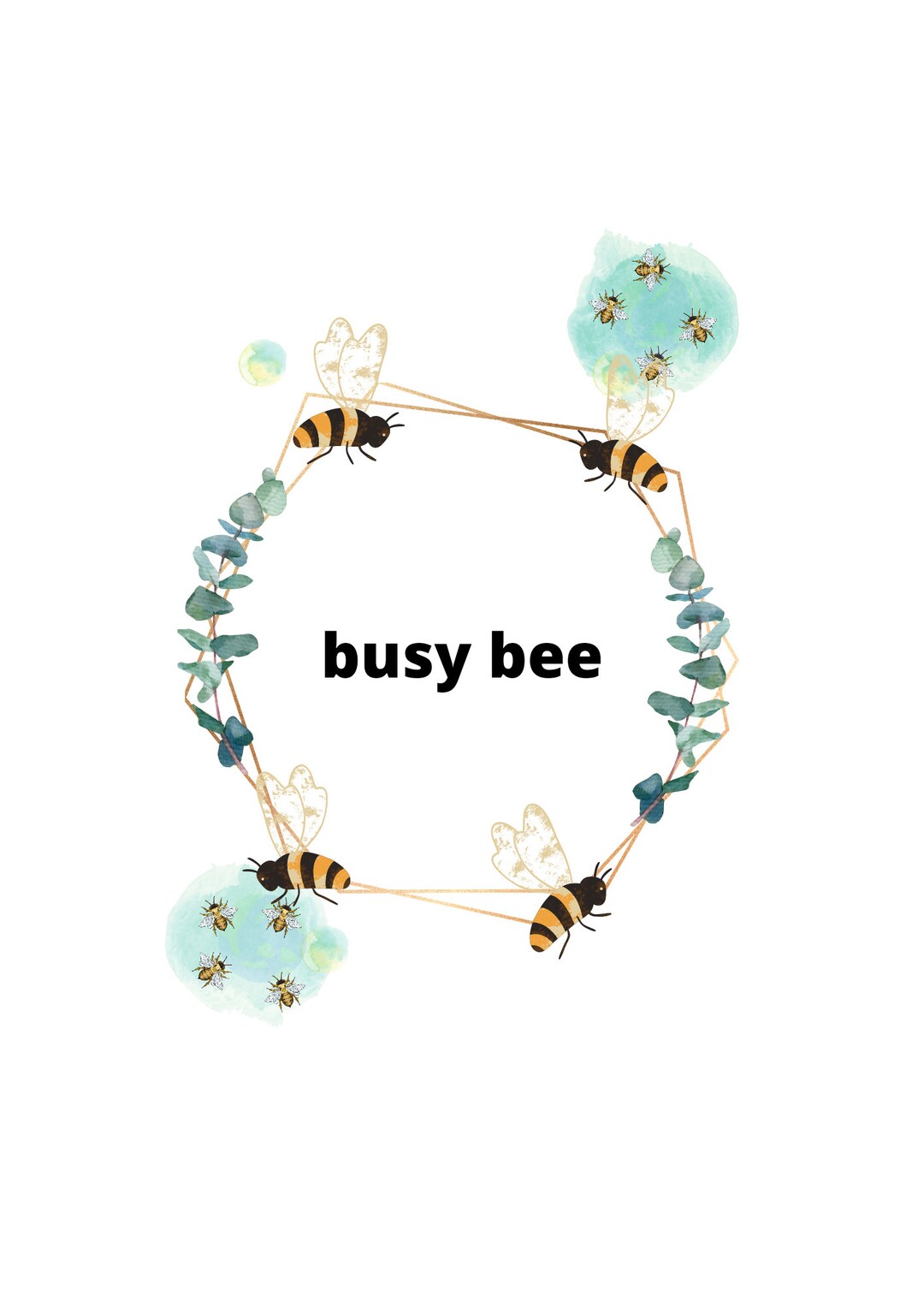Busy Bees Art, Honey Bees Art, Bumble Bees Art, Honey Comb, Instant ...