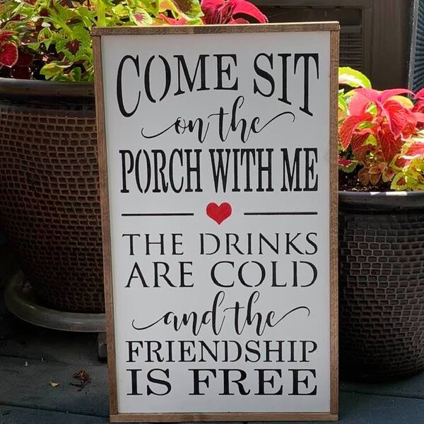 Wood Patio Signs - Etsy