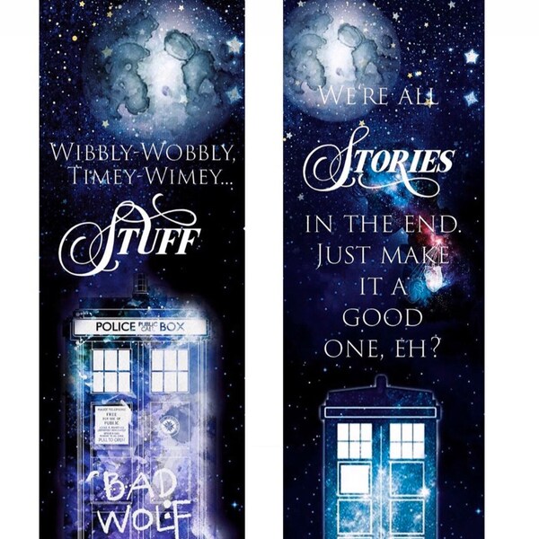Doctor Who Bookmark - Etsy