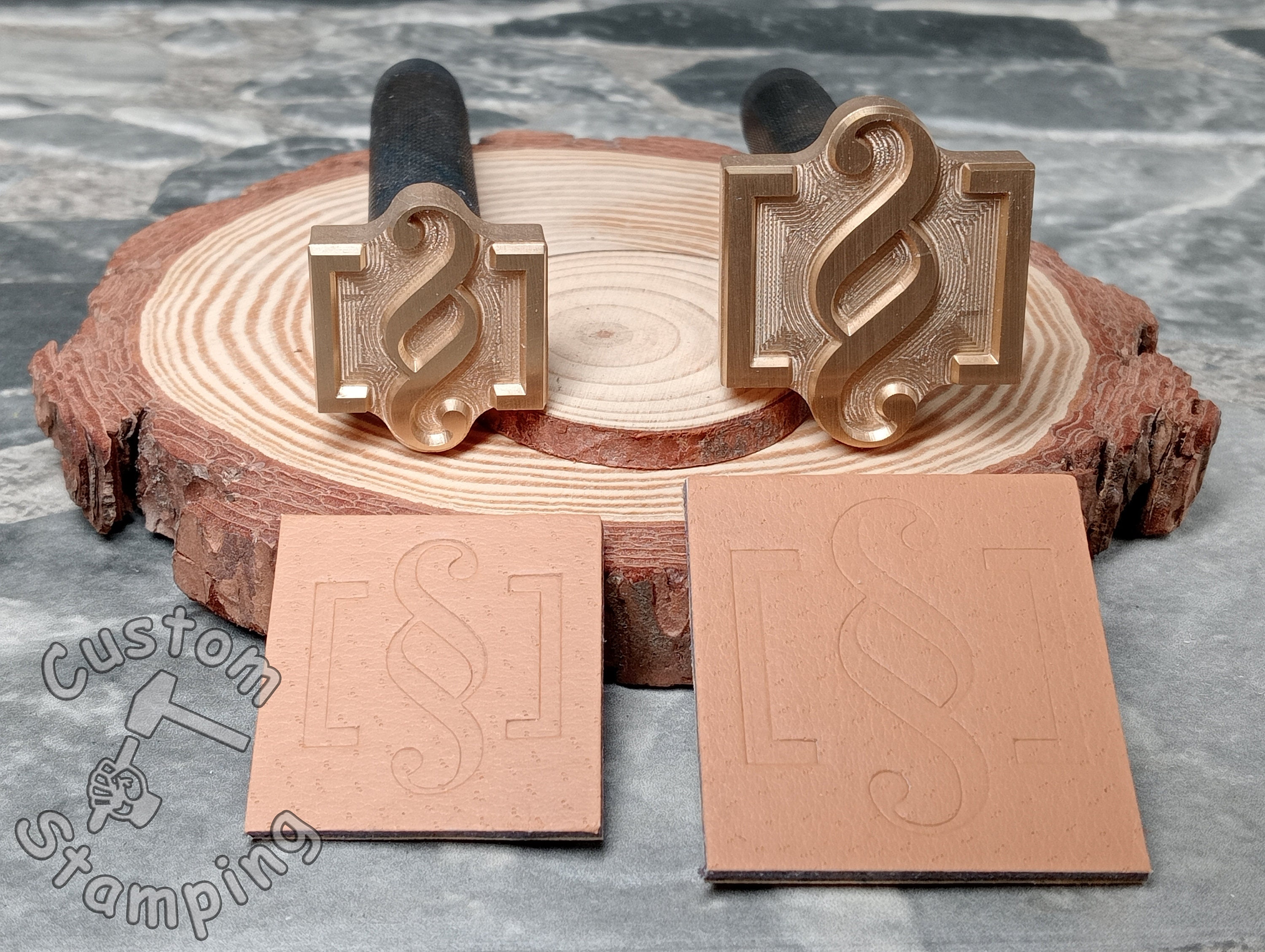 Custom Leather Stamp Leather Custom Brass Emboss Stamp Leather Brass ...