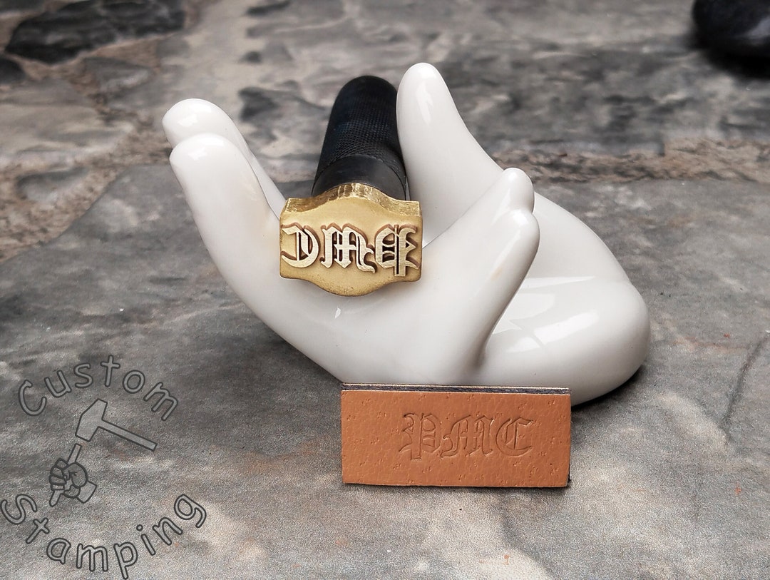 Custom Leather Stamp Leather Custom Brass Emboss Stamp Leather Brass ...