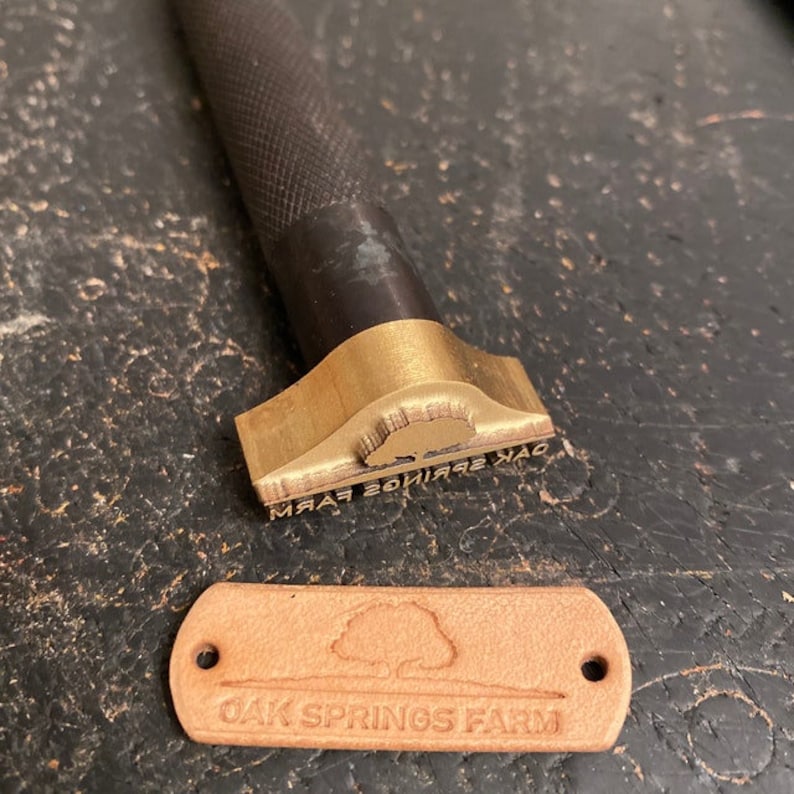 Custom Leather Stamp Leather Custom Brass Emboss Stamp Leather Brass ...